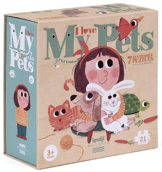 LONDJI Puzzle - I Love My Pets – Mini Village Kids
