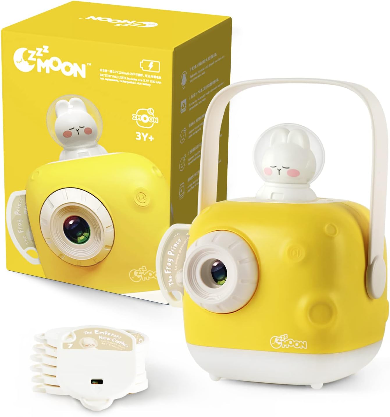 ZMOON – YELLOW bedtime audio story projector – Mini Village Kids