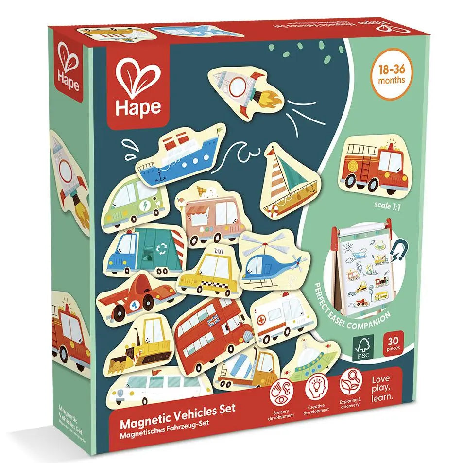 Hape® Magnetic Vehicles – Mini Village Kids
