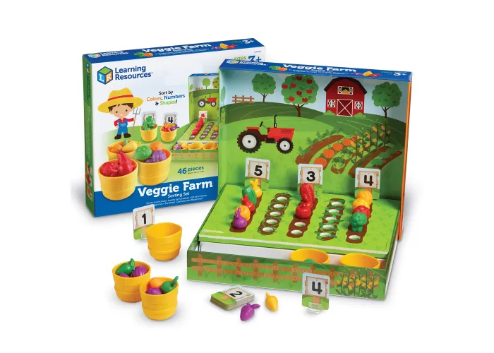 VEGGIE FARM SORTING SET – LEARNING RESOURCES – Mini Village Kids