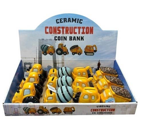 Ceramic Coin Bank - Construction – Mini Village Kids